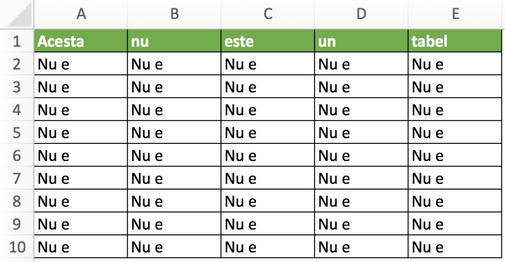 Tabele in Excel: tot ce trebuie sa stii - onLearn