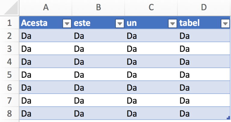 Tabele in Excel: tot ce trebuie sa stii - onLearn