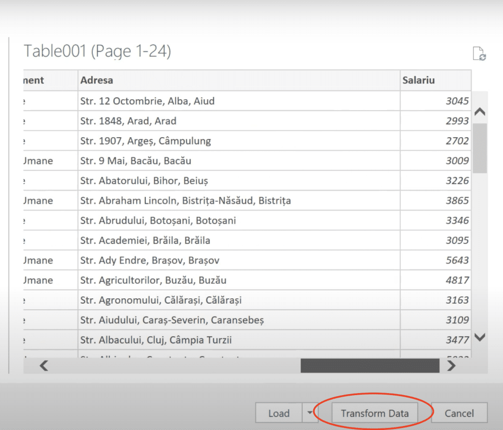 Transforma PDF in Excel - onLearn